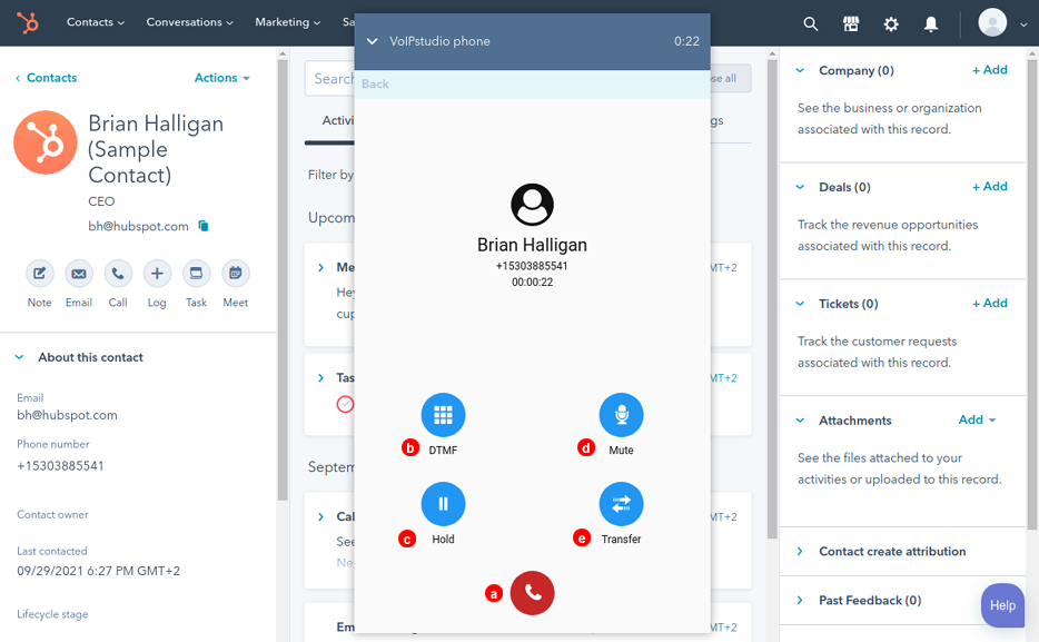Administrator Manual - Integrations - HubSpot | VoIPstudio